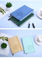 China A5 Thread Sewing Pu Leather Custom Logo Work Agenda Budget Simple Design Notebook for sale