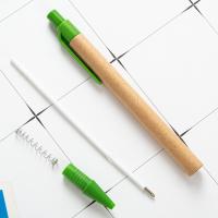 China Black Ink Ballpoint Pen with Custom Logo Made from Eco-Friendly Bamboo for sale