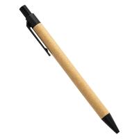 China Black Ink Ballpoint Pen with Custom Logo Made from Eco-Friendly Bamboo for sale