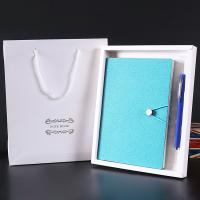 China Hardcover Design Pu Leather Gift Suit Business Notebook with Customized Logo Acceptable for sale