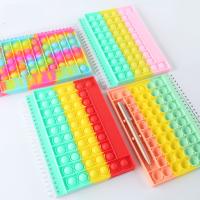 China Waterproof Silicone Cover Bubble Decompression Notebook with 100 Inner Pages and Gift for sale