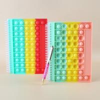 China Waterproof Silicone Cover Bubble Decompression Notebook with 100 Inner Pages and Gift for sale