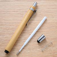 China Custom LOGO Eco Friendly Bamboo Gel Ballpoint Pens Bamboo Pen Erasable for sale