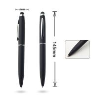 China Business Office Stationery Custom Multi Color Metal Rubber Ballpoint Pen for Purposes for sale