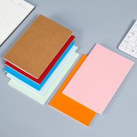 China Gift Custom Soft Cover Kraft Paper Notebook A5 B5 B6 Size Sew Binding Brown Note Book for sale