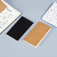 China Gift Custom Soft Cover Kraft Paper Notebook A5 B5 B6 Size Sew Binding Brown Note Book for sale
