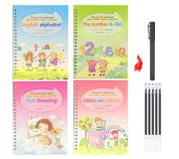 China Education Genre Copybook Set 4 pcs Reusable Writing Tools for Children's Practice for sale