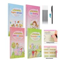 China Education Genre Copybook Set 4 pcs Reusable Writing Tools for Children's Practice for sale