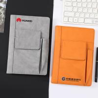 China A5 Notebook Office Notepad with 44 Sheets Inner Pages Imitation Cloth PU Leather Cover for sale