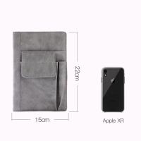 China A5 Notebook Office Notepad with 44 Sheets Inner Pages Imitation Cloth PU Leather Cover for sale