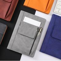 China A5 Notebook Office Notepad with 44 Sheets Inner Pages Imitation Cloth PU Leather Cover for sale