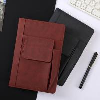 China A5 Notebook Office Notepad with 44 Sheets Inner Pages Imitation Cloth PU Leather Cover for sale