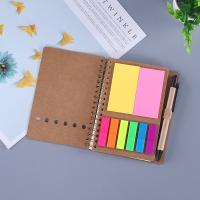 China Craft Paper Cover Portable Notepads With Pen Memo Pad Sticky Custom Note Pad Gift Set for sale