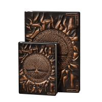 China Business Notetaking Hardcover Notepad with Color PU Leather Cover and Custom Design for sale