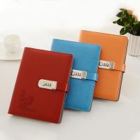 China Customized A5 Size Password Lock Leather Notebook in Multiple Colors for Gift Giving for sale