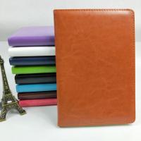 China Leather Cover Material Folded Leaflet Binding Custom A5 PU Cover Note Book with Gift Box for sale