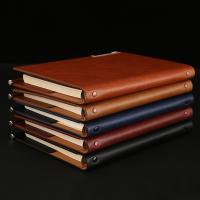 China Customized A5 Business Notebook with Portable Loose-leaf Design and Leather Cover for sale
