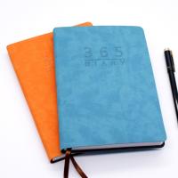 China Custom Color A5 Pu Leather Cover Notebook for Personalized Leather Agenda Notebooks for sale