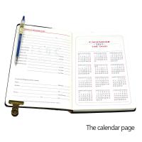 China Custom Color A5 Pu Leather Cover Notebook for Personalized Leather Agenda Notebooks for sale