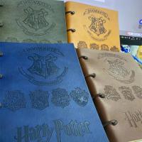 China Thickened Imitation Leather Threading Handbook Kraft Paper Notebooks With Inside Pages for sale