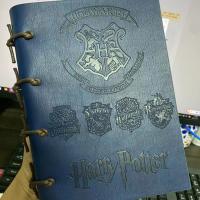 China Thickened Imitation Leather Threading Handbook Kraft Paper Notebooks With Inside Pages for sale