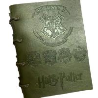 China Thickened Imitation Leather Threading Handbook Kraft Paper Notebooks With Inside Pages for sale