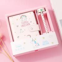 China Customized Logo Imitation Leather Notepad Hand Ledger Notebook And Pen Stationery Set for sale