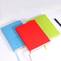 China 2022 Custom Logo Pu Leather Softcover Notebook Journal for Daily Weekly Monthly Planner for sale