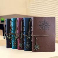 China Imitation Leather Cover A5 A6 Brown Kraft Notebook With Daily Weekly Monthly Planner for sale