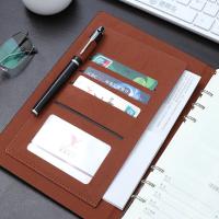 China 2022 Monthly Planner Hardcover Customized Leather Notebook Gift Set Executive Agenda for sale