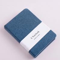 China 2022 Custom Linen Notebook Book Cloth Fabric Diary A6 Blank/Lined Pages Leather Cover for sale