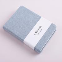 China 2022 Custom Linen Notebook Book Cloth Fabric Diary A6 Blank/Lined Pages Leather Cover for sale