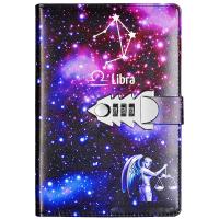 China 2022 Leather Lock Catch Journal Writing Schedule Notebook For Students 12 Constellation for sale
