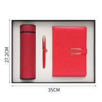 China Customized Business Gift Set Stainless Steel Vacuum Cup Pen Magnetic PU Leather Notebook for sale