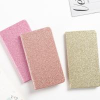 China Custom A6 Glittery PU Leather Journal Set With Pen for Daily Weekly and Monthly Planning for sale