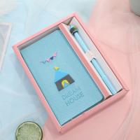 China Business Office Gift Cartoon Creative End Stationery Set with Imitation Leather Cover for sale