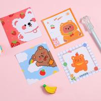 China 8*8 CM Kawaii Cartoon Bear Memo Note Weekly Planner Sticky Notepad in Custom Color for sale