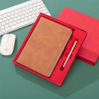 China Leather Notebook Set Custom Notebooks and Pen Set for Business Office Gift Promotion for sale
