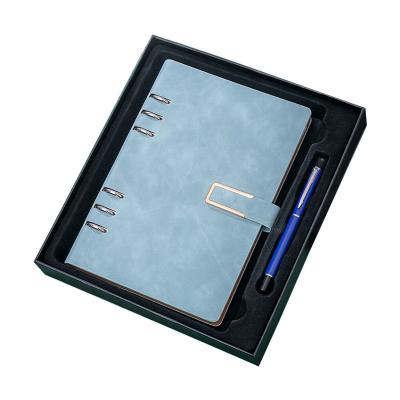 China Personal Travel Diary Journal A5 Spiral Notebook with 6 Holes and Pu Leather Cover for sale