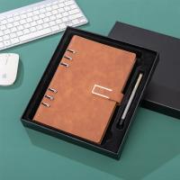 China Personal Travel Diary Journal A5 Spiral Notebook with 6 Holes and Pu Leather Cover for sale