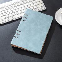 China Personal Travel Diary Journal A5 Spiral Notebook with 6 Holes and Pu Leather Cover for sale