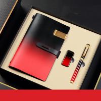 China A5 Hardcover Magnet Closed Buckle Notebook and Pen Stationery Set Limited Stock for sale