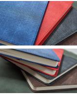 China Custom Logo A5 Leather Business Office Stationery Sewing Binding Notepad Gift Box Set for sale