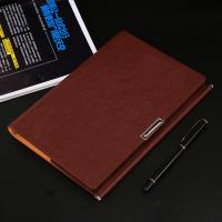 China A5 Customized Logo PU Leather Notepad with 100 Sheets Inner Pages and Daily Weekly Monthly Planner for sale
