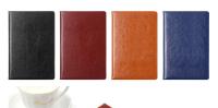 China Customized Debossed Logo A5 Leather Notebook with Printed Design and 100 Inner Sheets for sale
