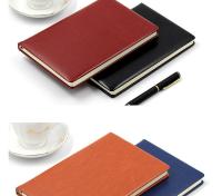 China Customized Debossed Logo A5 Leather Notebook with Printed Design and 100 Inner Sheets for sale