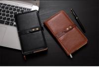 China Custom Pu Leather Notebook With Company Logo For Business B5 / Customized Size for sale