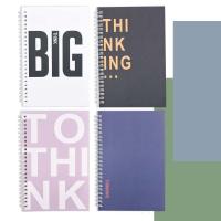 China Customized Print Promotion A4 A5 School Notebook with Paper Cover and 60 Inner Sheets for sale