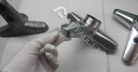 China CNC Robotic Metal Polishing Machine 4 Spindles 40KW RTAF-AP04 for Zamak Bathroom Faucets for sale