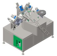 China RTAF-RB0408-4-Spindles 8 Stations Brushing Machine For Small Parts CNC Wire Drawing Machine for sale